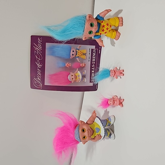 Toys | Vintage Trolls And Rings | Poshmark